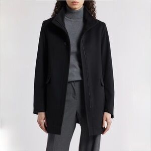 FLEURETTE | Jackets & Coats | Fleurette Zoey Stand Collar Wool Car Coat ...